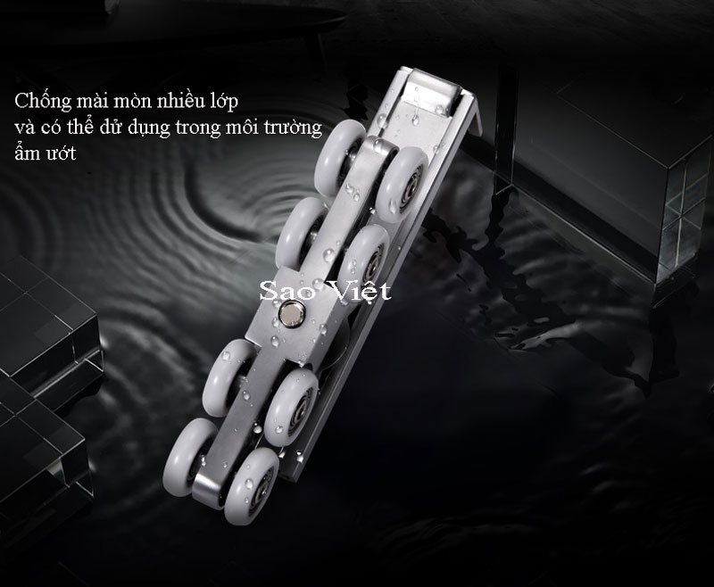 BÁNH XE TREO CỬA RÒNG RỌC 8 BÁNH HY119